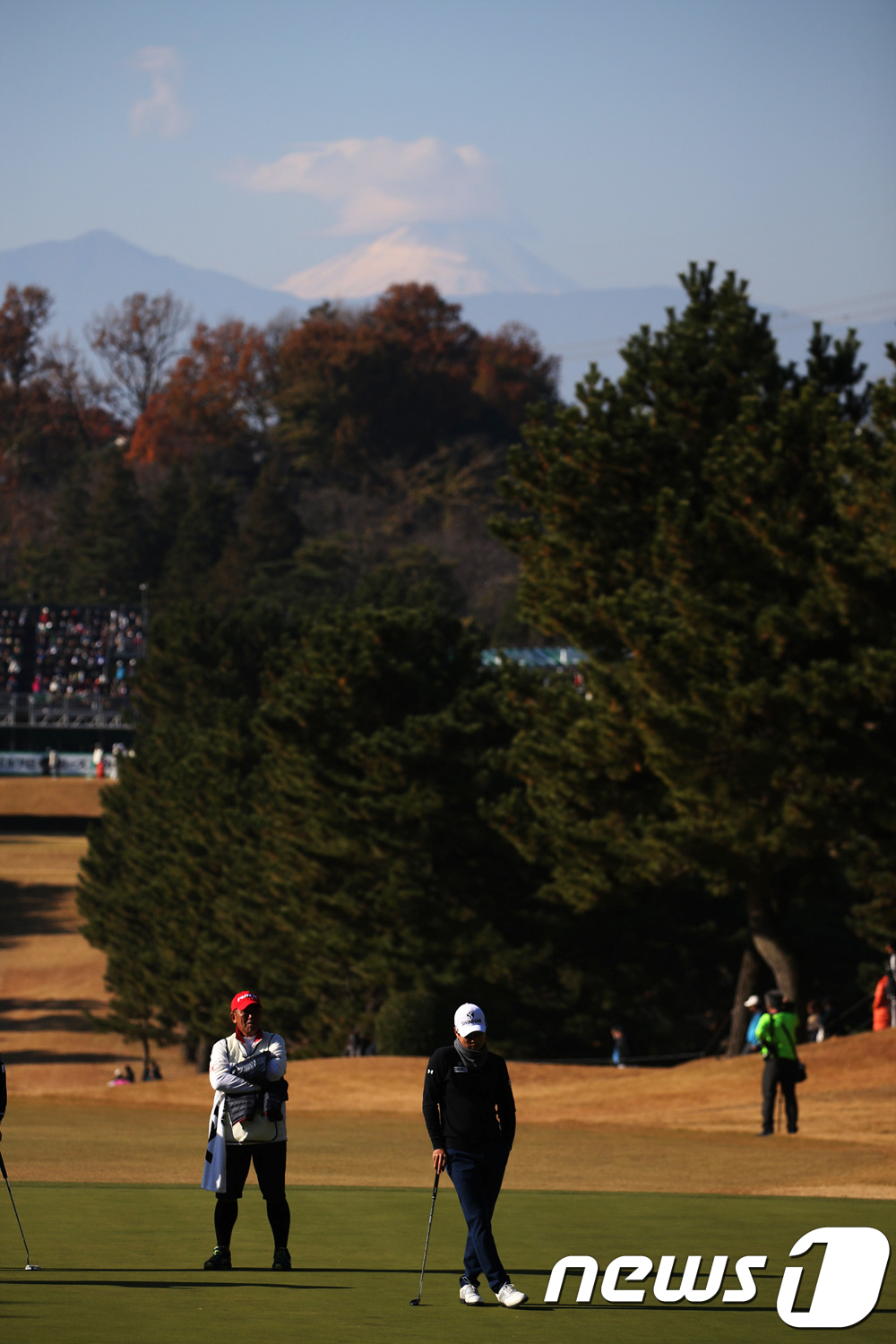 후지산이 보이는 골프장 - 뉴스1