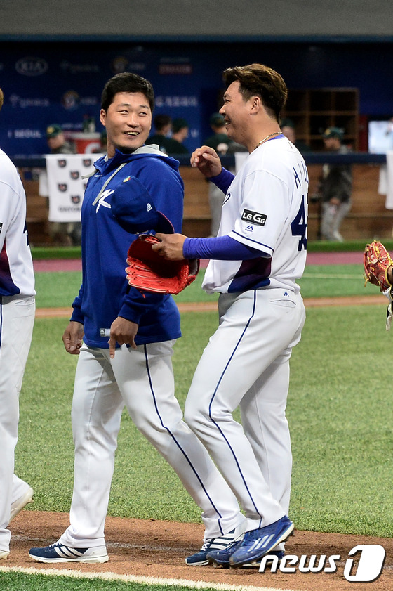 오승환 '좋은 마무리였어' - 뉴스1