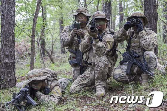 침투 작전 펼치는 해군1함대 3특전대대 - 뉴스1