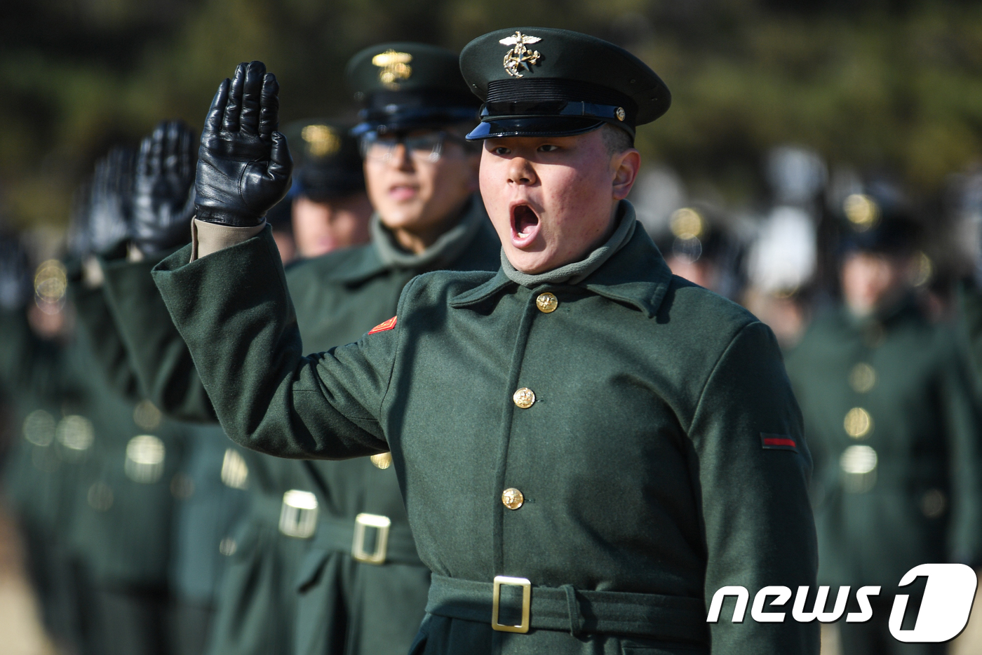 나는 자랑스러운 대한민국 해병대! - 뉴스1