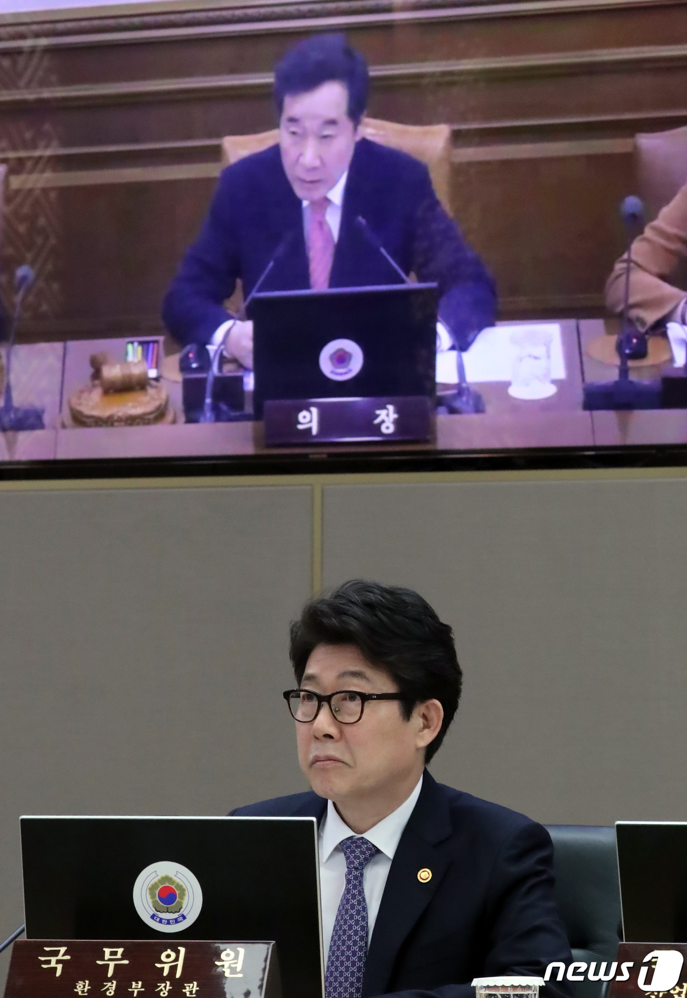 조명래 환경부 장관 '미세먼지 대책은?' - 뉴스1