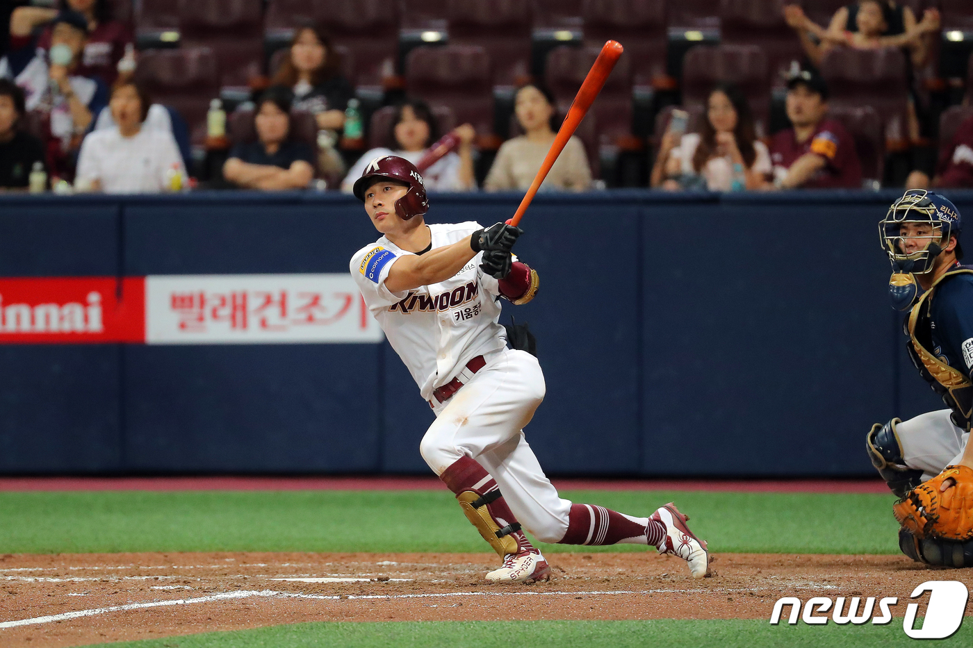 2루타 친 키움 김하성 - 뉴스1