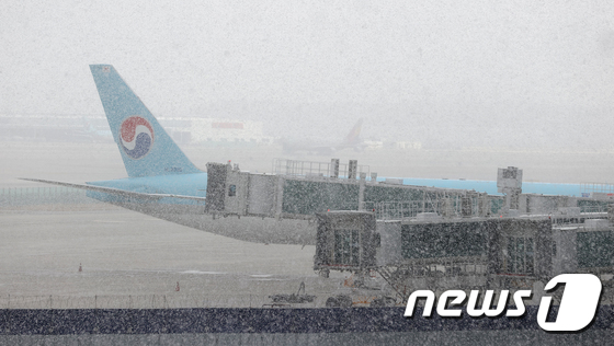 폭설 내리는 인천국제공항