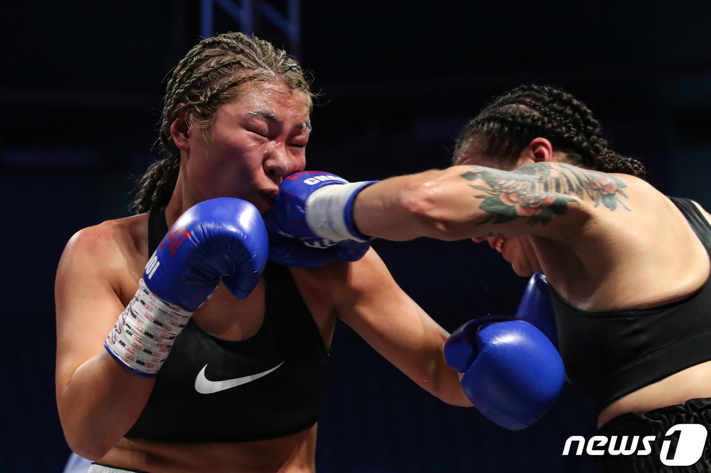 최현미 '타이틀 방어 쉽지 않네' - 뉴스1