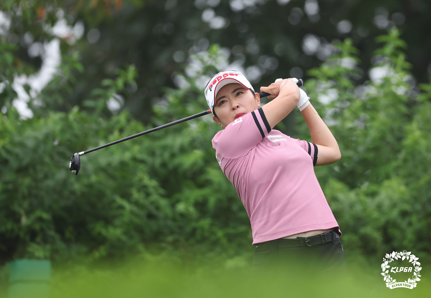 티샷하는 유수연 - 뉴스1