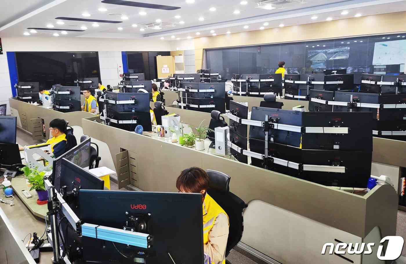1만개의 눈…광주시 Cctv통합관제센터 시민안전 파수꾼 뉴스1