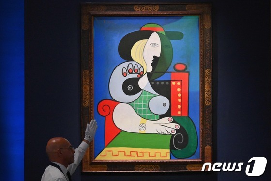 [사진] 1800억에 낙찰된 피카소 그림…역대 두번째 경매가 뉴스1