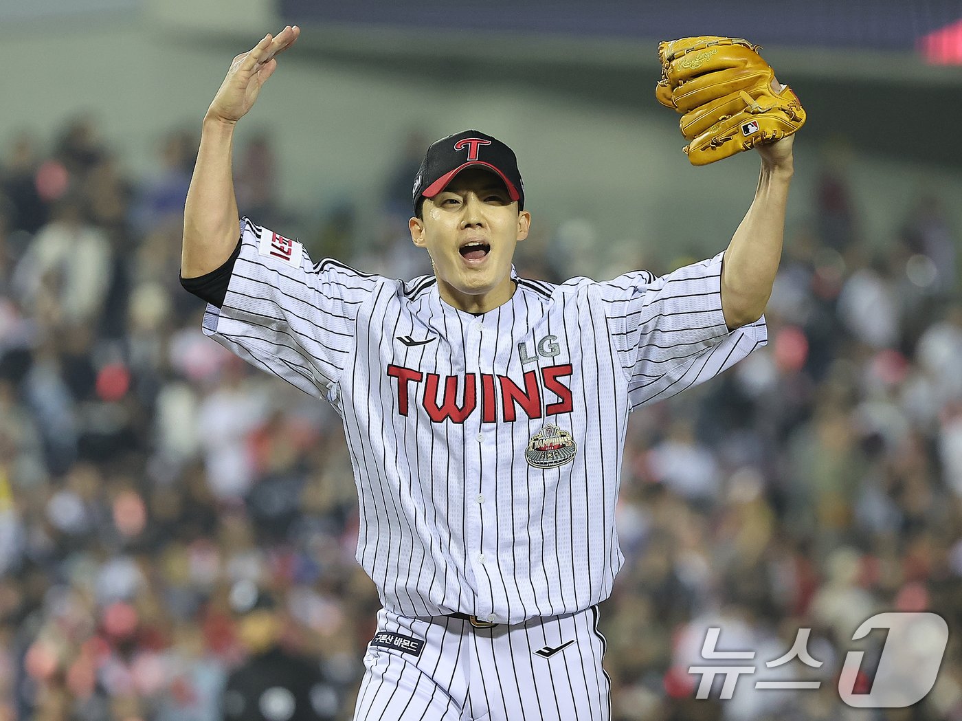 '엘린이' 임찬규 "삼성과 PO서 22년 전 KS 패배 설욕할 것"[준PO5] - 뉴스1