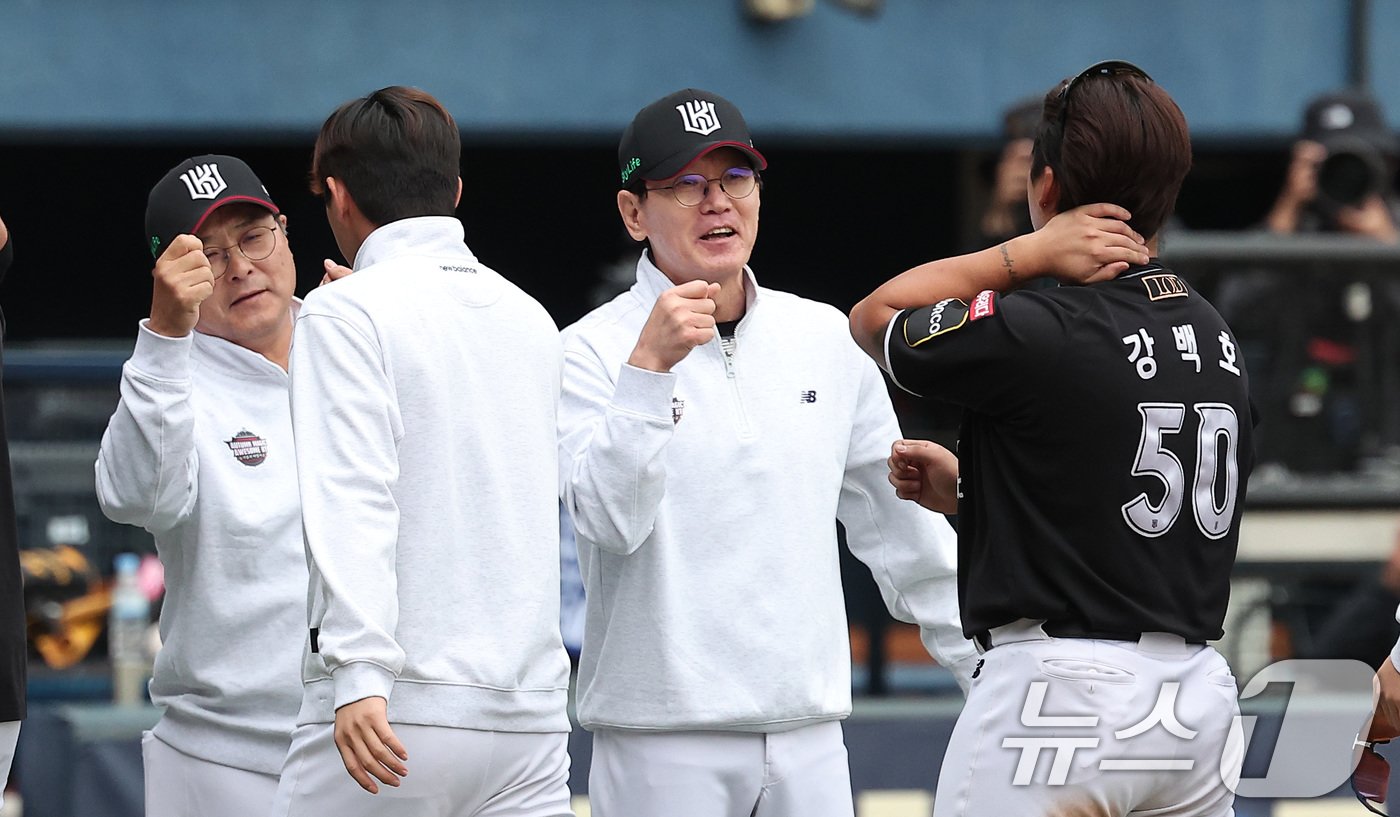 '업셋 이끈 결승타' KT 강백호 "1점 뽑았을 때, 이겼다 확신"[WC2] - 뉴스1