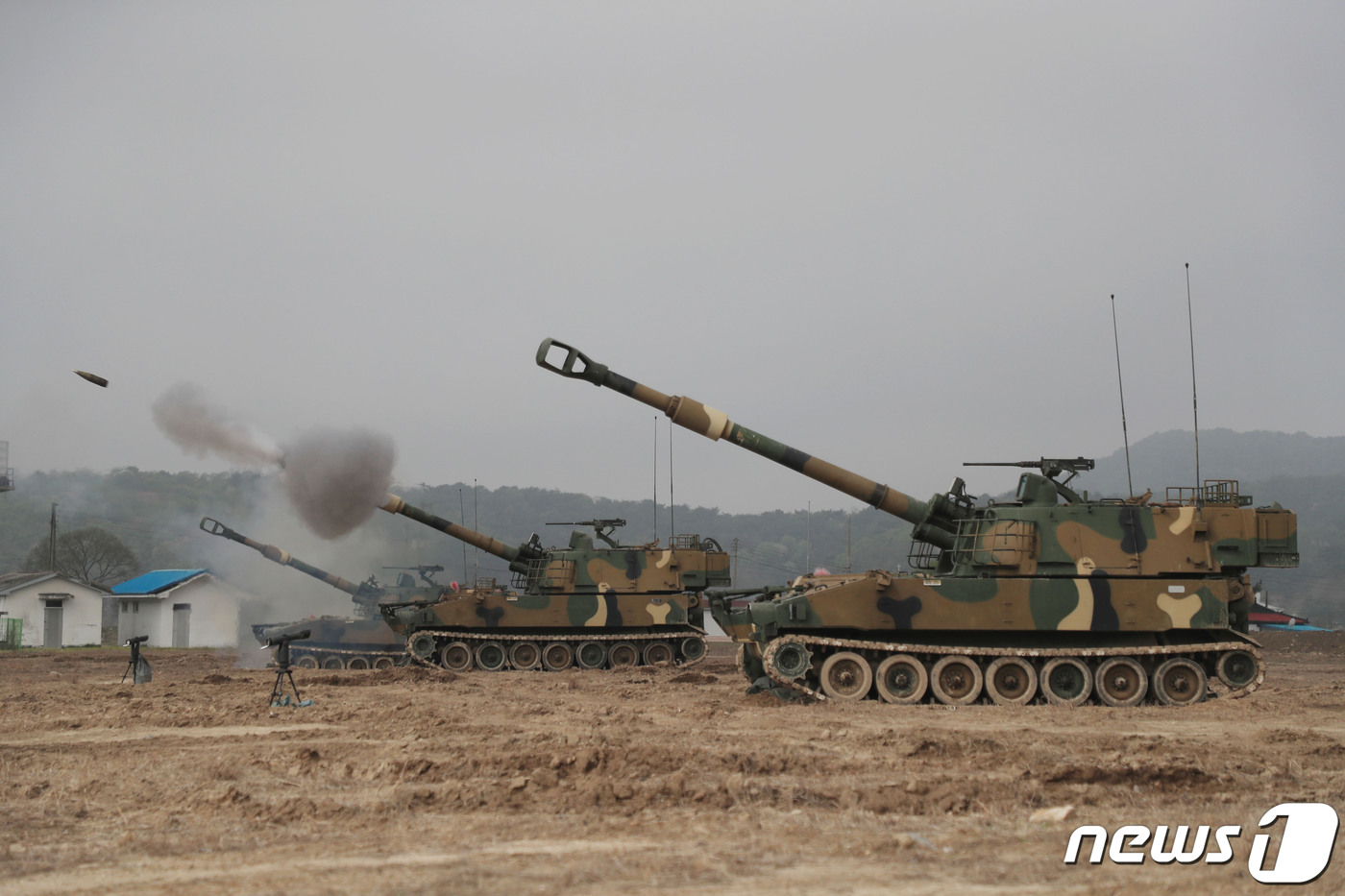 K55A1자주포 '실전같은 사격' - 뉴스1