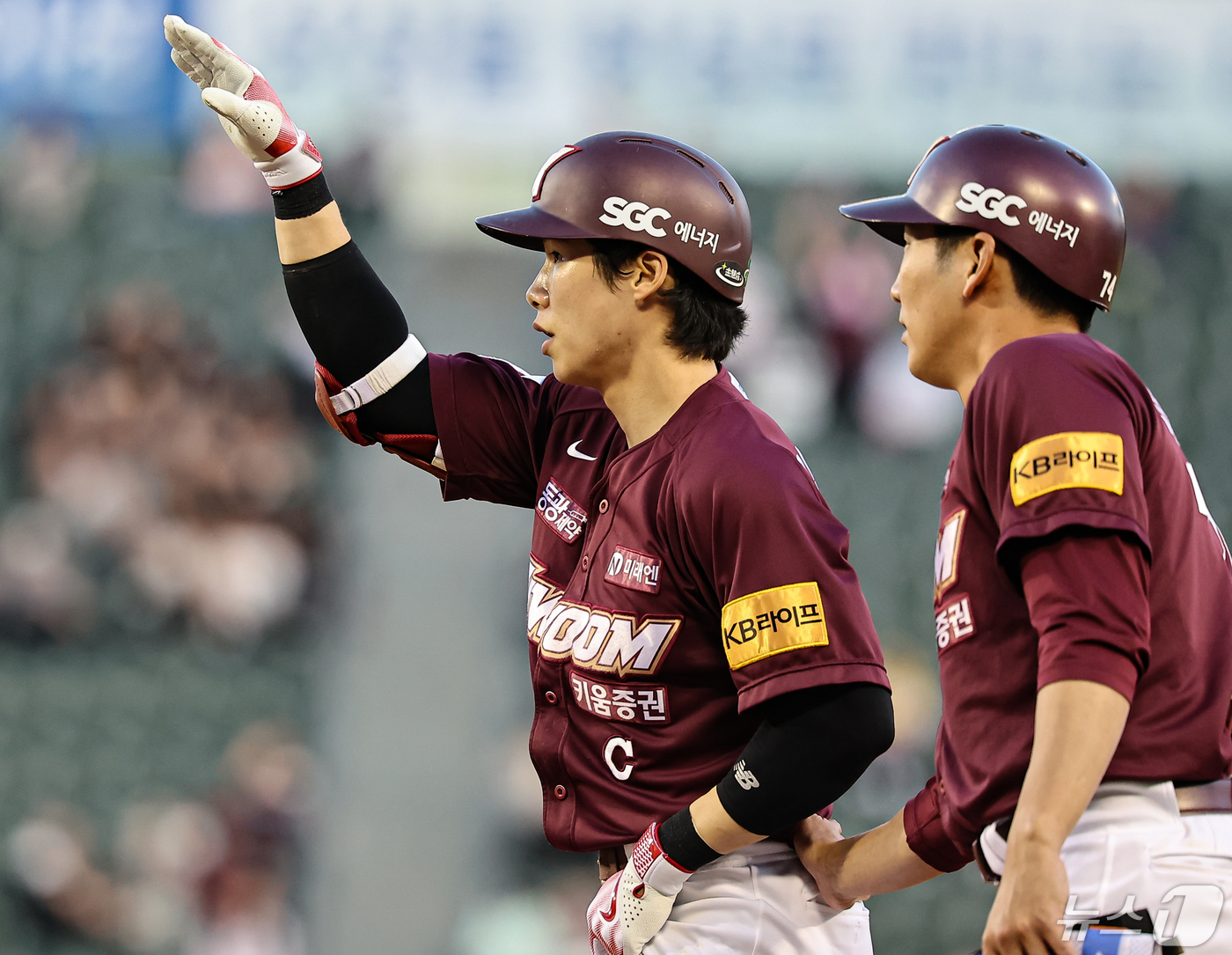 키움 김혜성, 타격감 좋습니다 - 뉴스1