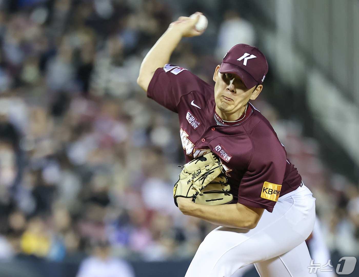 키움 김인범, 5회까지 무실점 - 뉴스1