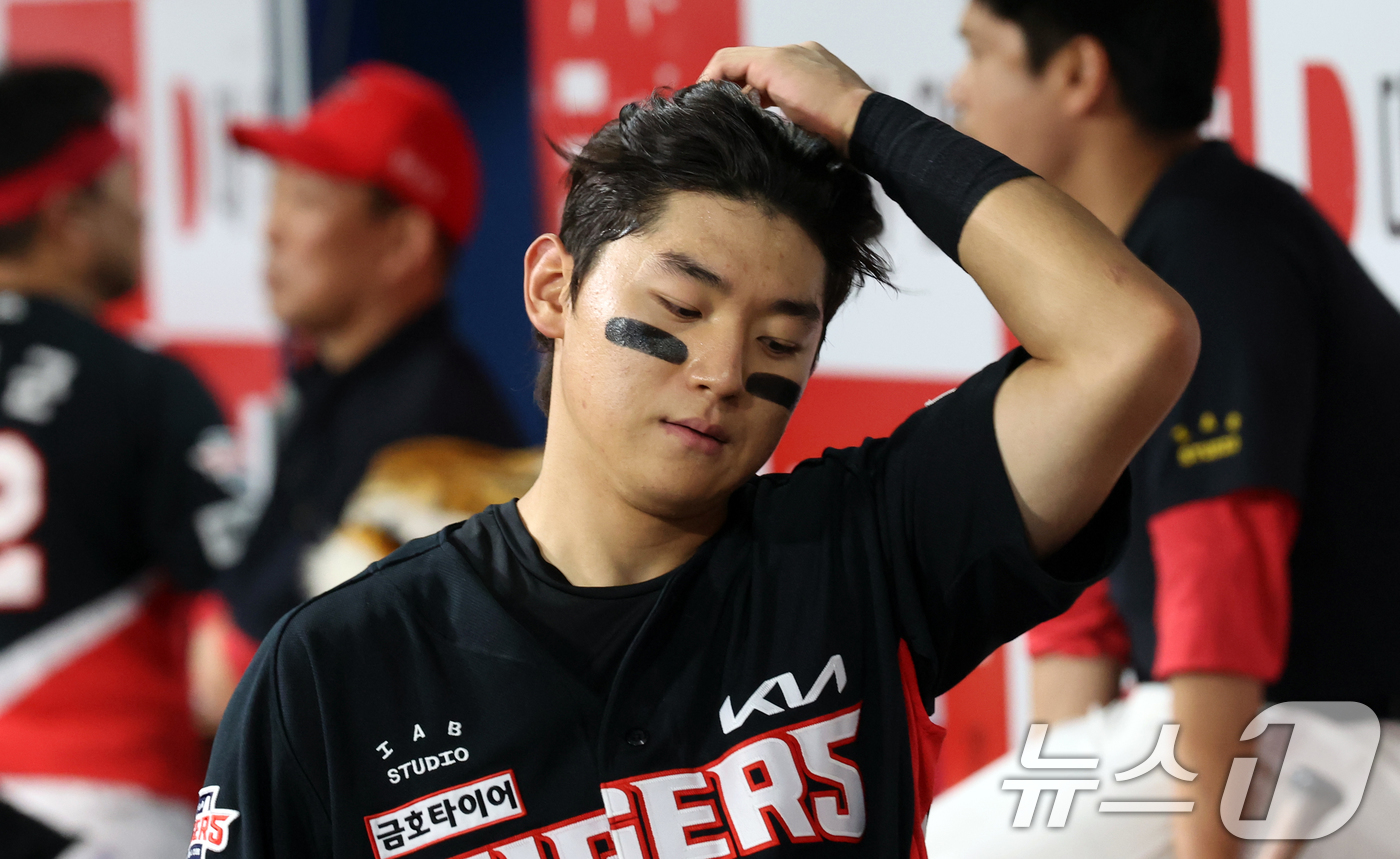 KIA 김도영, '안풀리네' - 뉴스1