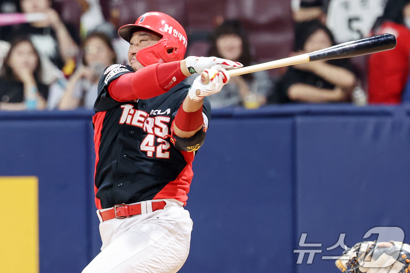 KIA 김태군 '이거야!' - 뉴스1