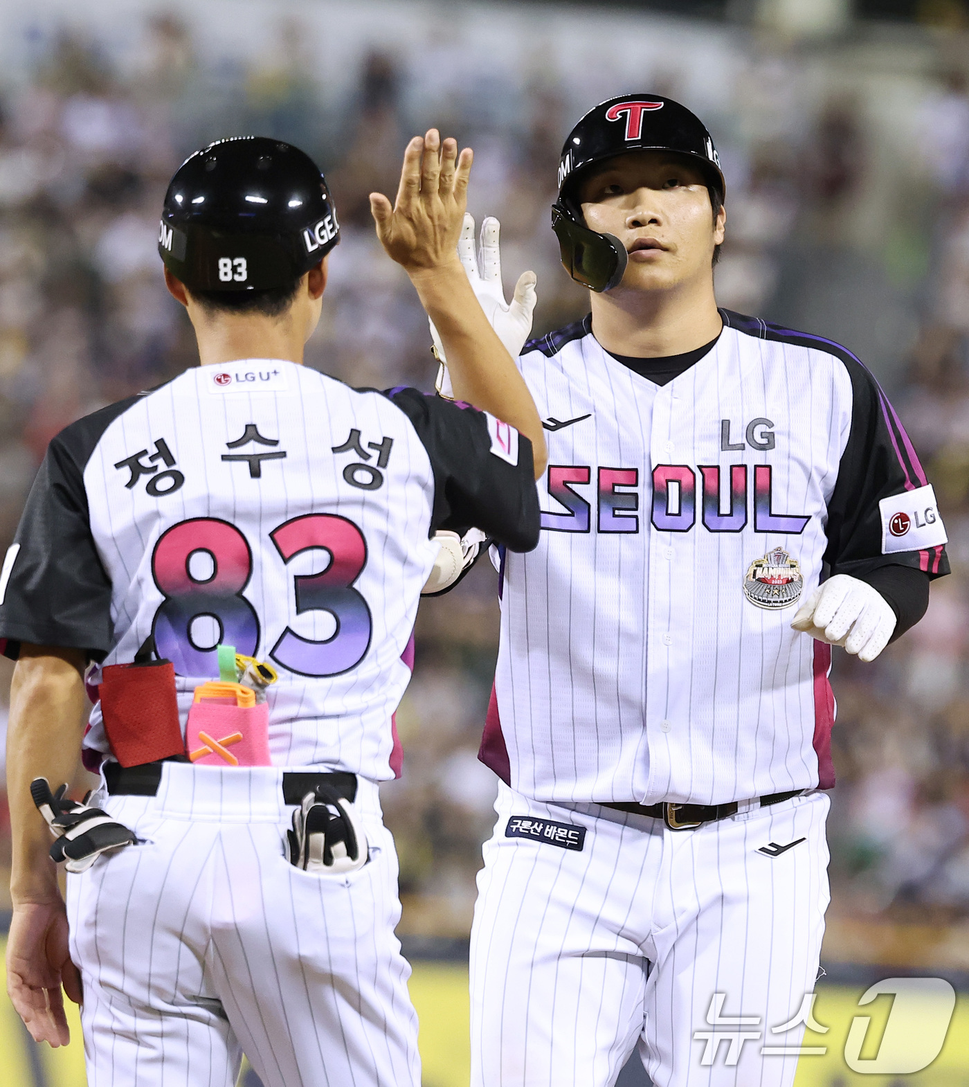 문보경, 1타점 적시타 - 뉴스1