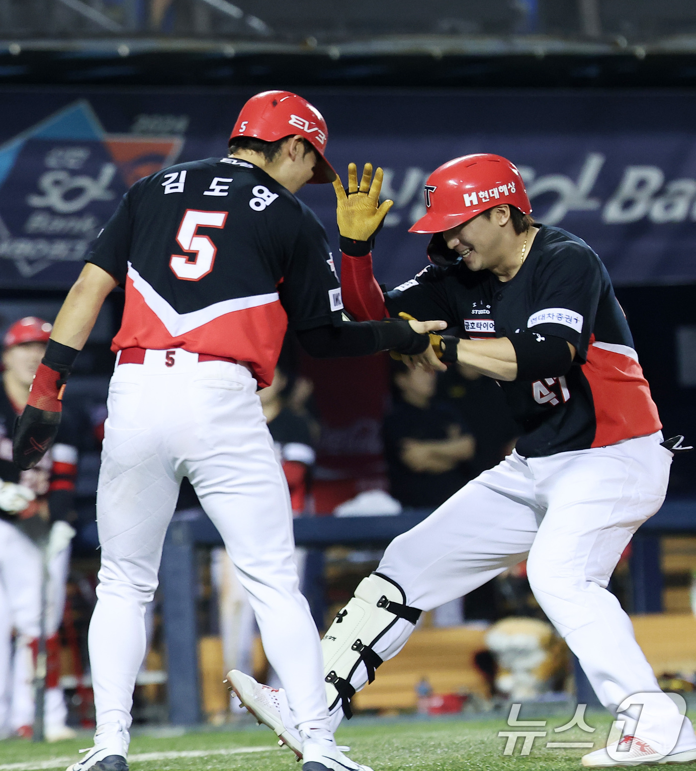 경기 뒤집은 나성범·김도영 - 뉴스1