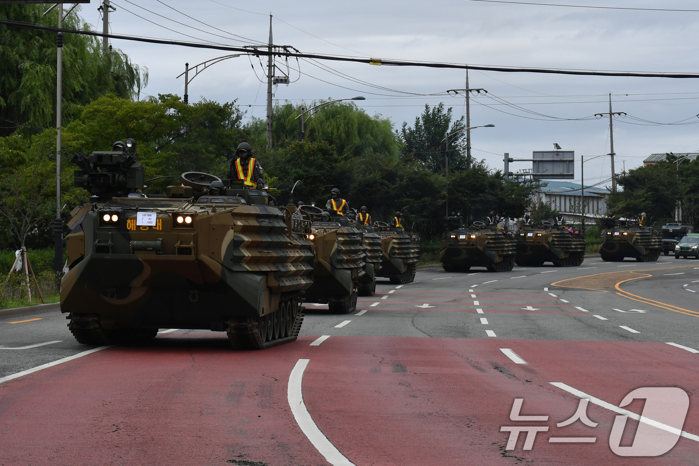 해병대 KAAV 출동 - 뉴스1
