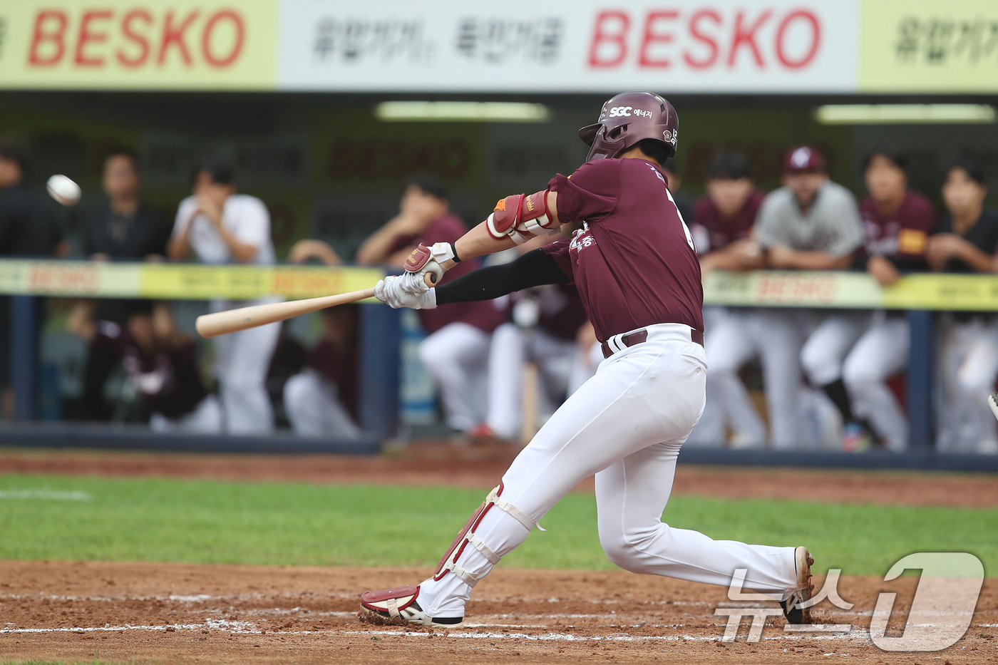 키움 김건희, 추격하는 3점홈런 - 뉴스1