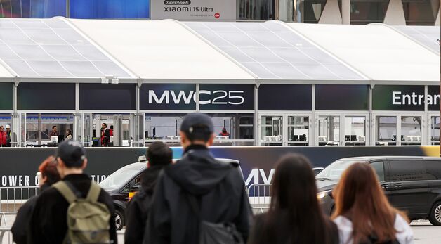 [MWC2025] 발언하는 하민용 SK텔레콤 AI 데이터센터(DC) 사업부장 - 뉴스1