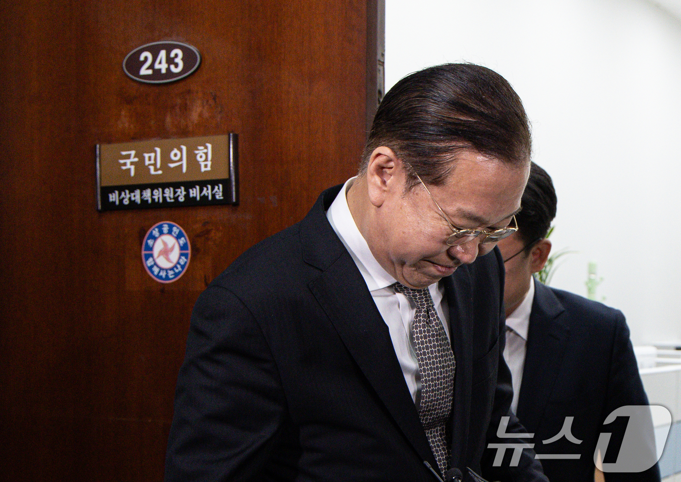 '이재명 무죄 선고' 입장 발표 마친 권영세 비대위원장 - 뉴스1