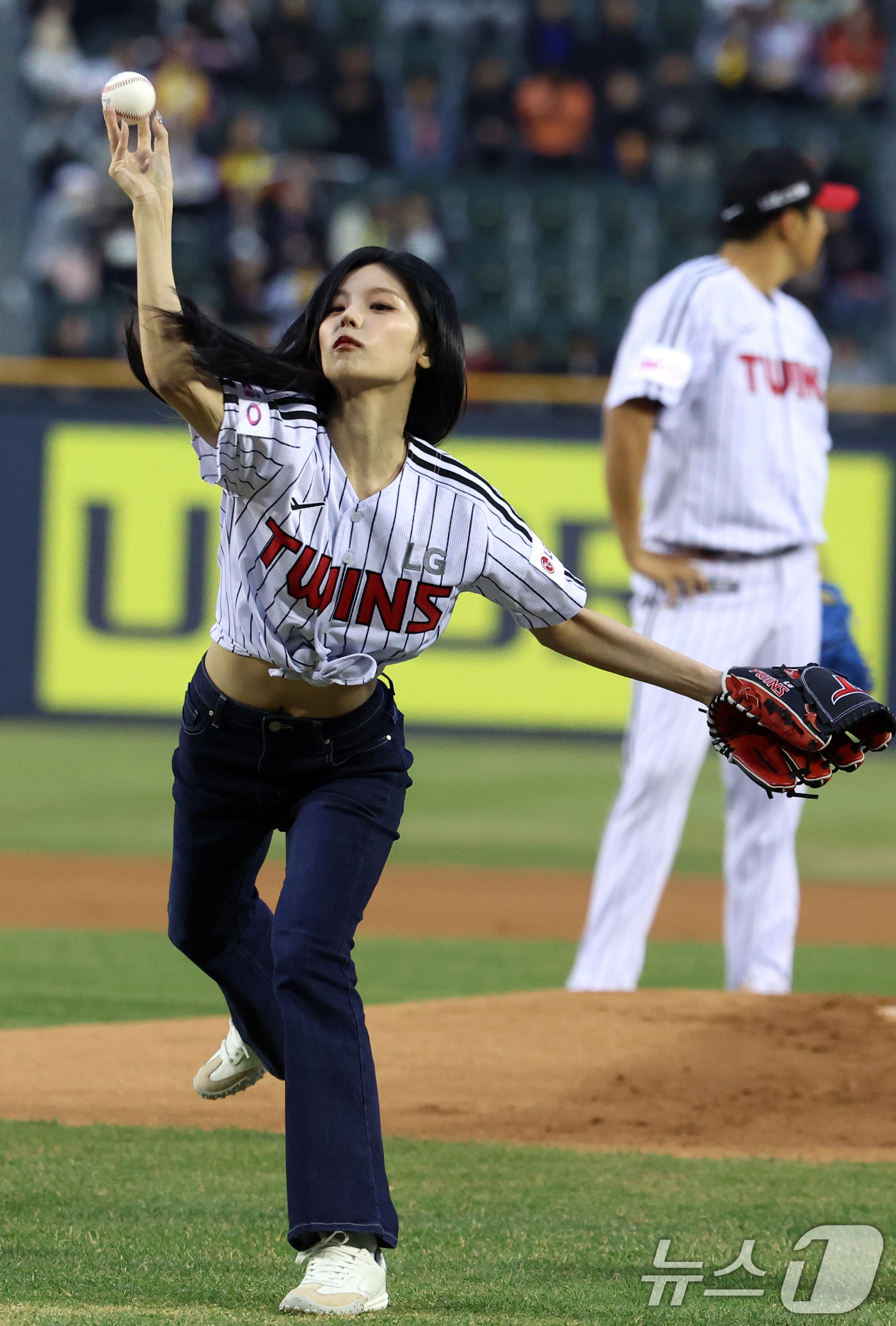 한화 이글스와 LG 트윈스의 경기 시국하는 예지 - 뉴스1