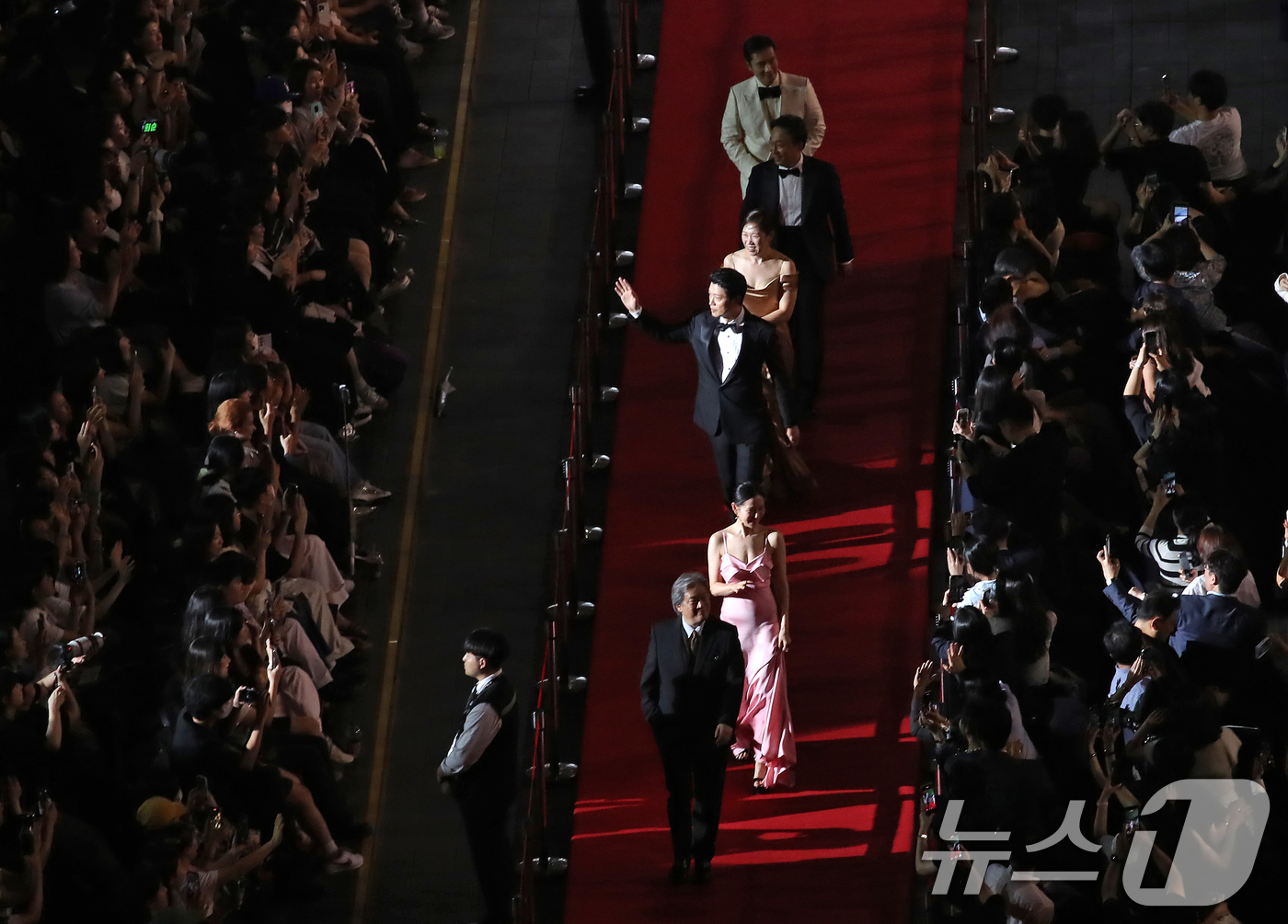 영화 팬과 만나는 박찬욱 감독과 배우들 - 뉴스1